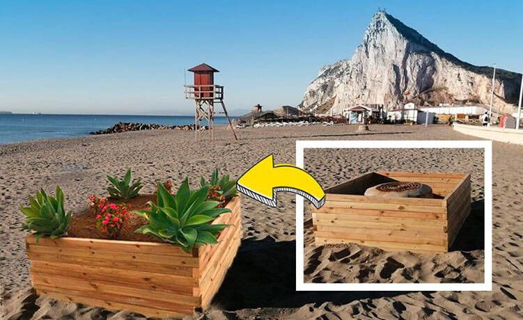 Instalados nuevos maceteros en las playas para disimular los pozos de ...