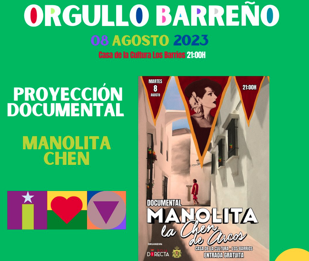 El documental de Manolita Chen abre este martes el segundo Orgullo Barreño
